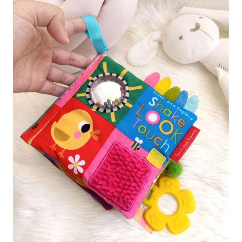 Promo Shake Look Touch Cloth Book (buku kain) with many interactive ...