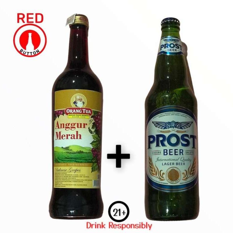 Jual Paket Anggur Merah Gold Orang Tua + Prost Botol Besar di Seller ...