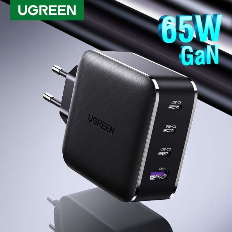 Promo Ugreen 65W GaN Quick Charger 4.0 3.0 Type C PD USB new macbook ...