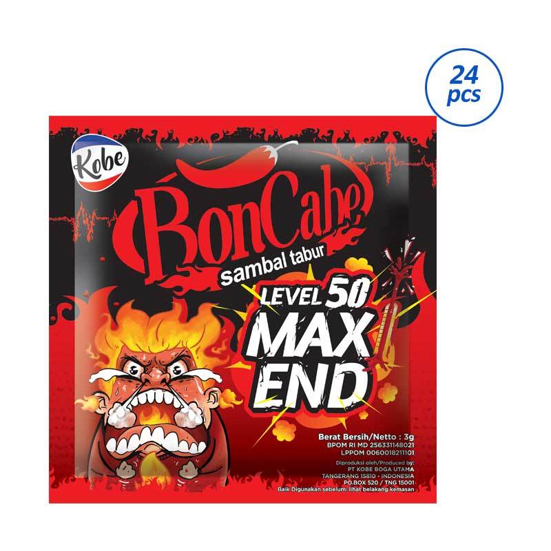 Promo Kobe BonCabe Original Level 50 Max End Sambal Tabur [3 g x 24 ...