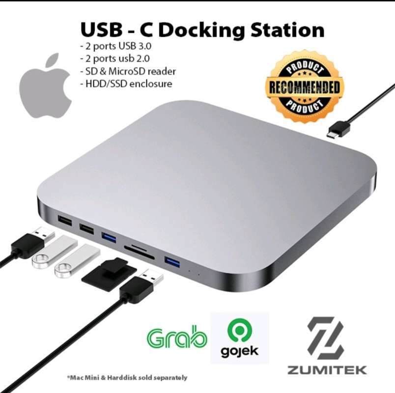 Jual ZUMITEK usb c docking hdd enclosure Mac Mini M1, Macbook pro, iMac ...