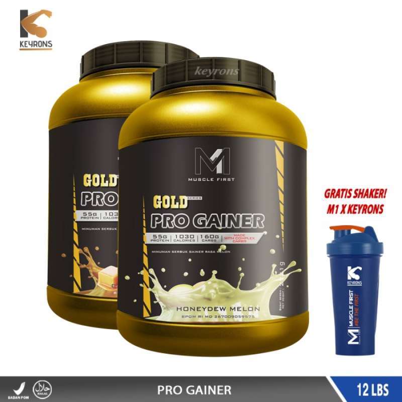 Promo MUSCLE FIRST PRO GOLD GAINER 12 LBS M1 GAINER 12LBS serious super ...
