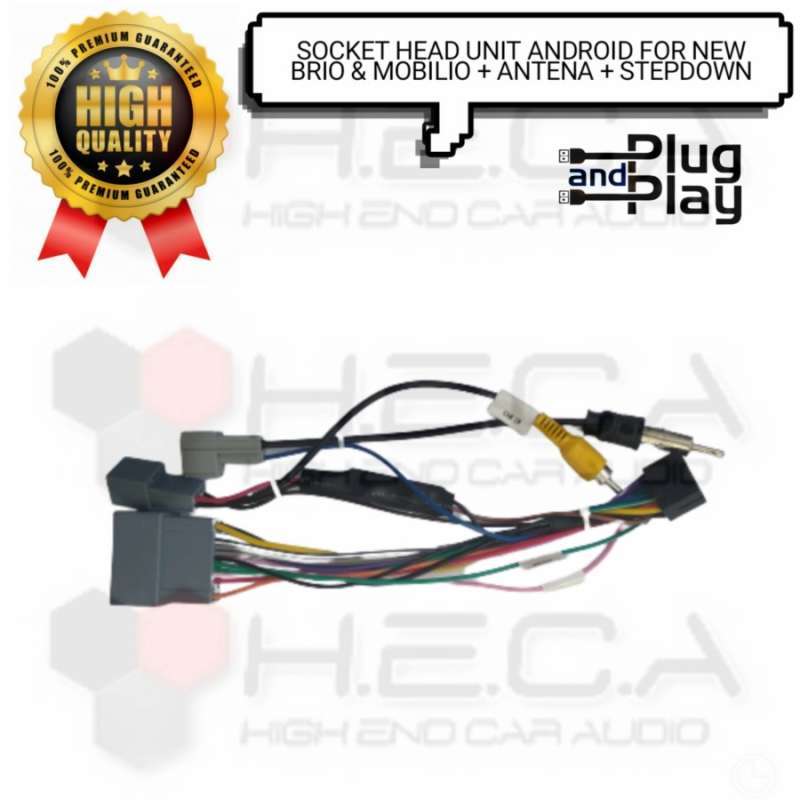Jual Socket Pnp New Brio & Mobilio + Antena + Step Down Head Unit ...