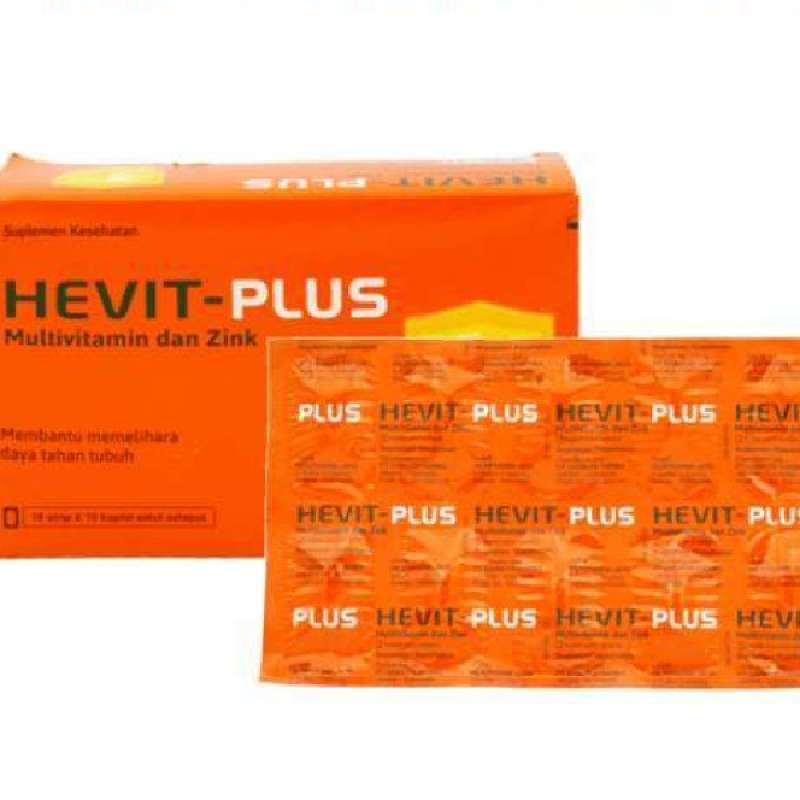 Jual Hevit-Plus 10 Kaplet - Multivitamin, Vitamin C 500mg, dan Zinc di ...