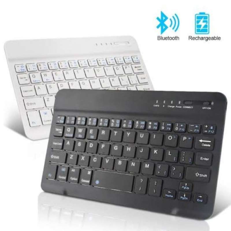 Jual WIRELESS KEYBOARD BLUETOOTH 3.0 SLIM THIN DESIGN FOR IOS ANDROID ...