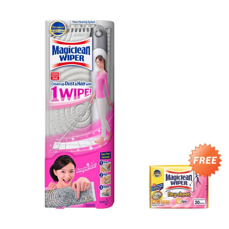 Jual MAGICLEAN Wiper Mop 1 set + Free Magiclean Wiper Dry [20 Sheet] di ...