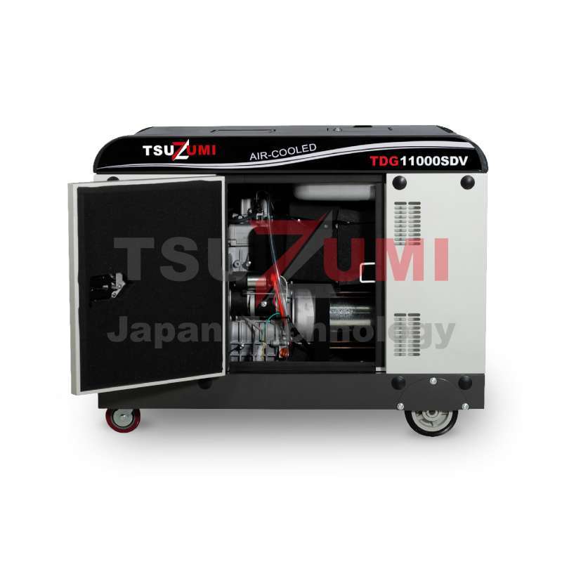 Jual Genset Silent 10 Kva 3 Phase 1phase Dual Voltage Tsuzumi Tdg 11000 Sdv Di Seller Tsuzumi ...