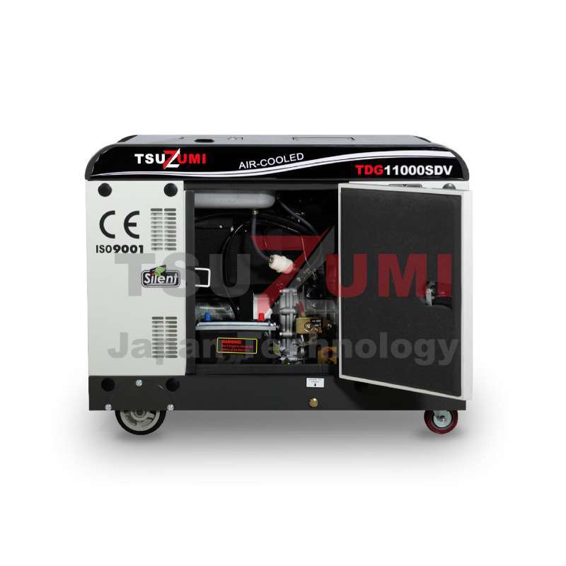 Jual Genset Silent 10 Kva 3 Phase 1phase Dual Voltage Tsuzumi Tdg 11000 Sdv Di Seller Tsuzumi ...