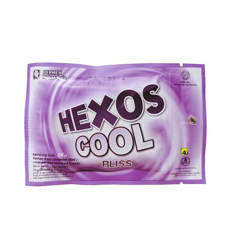 Promo HEXOS Cool BLISS - Sugar Free Lavender Mint Candy - 1 SACHET ...