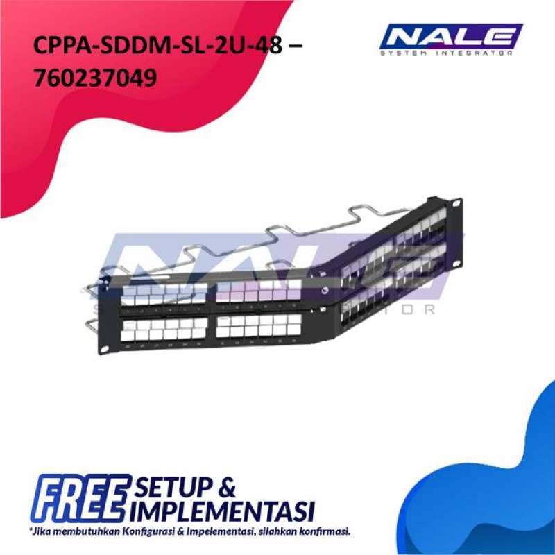 Jual Commscope Angled Discrete Distribution Module Panel Stp 2u 48 Port ...