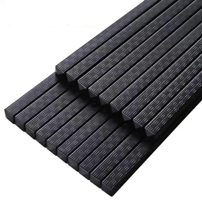 Jual Sumpit Alloy Warna Hitam Kotak Anyaman Tikar (24cm) (1 Pasang) di ...