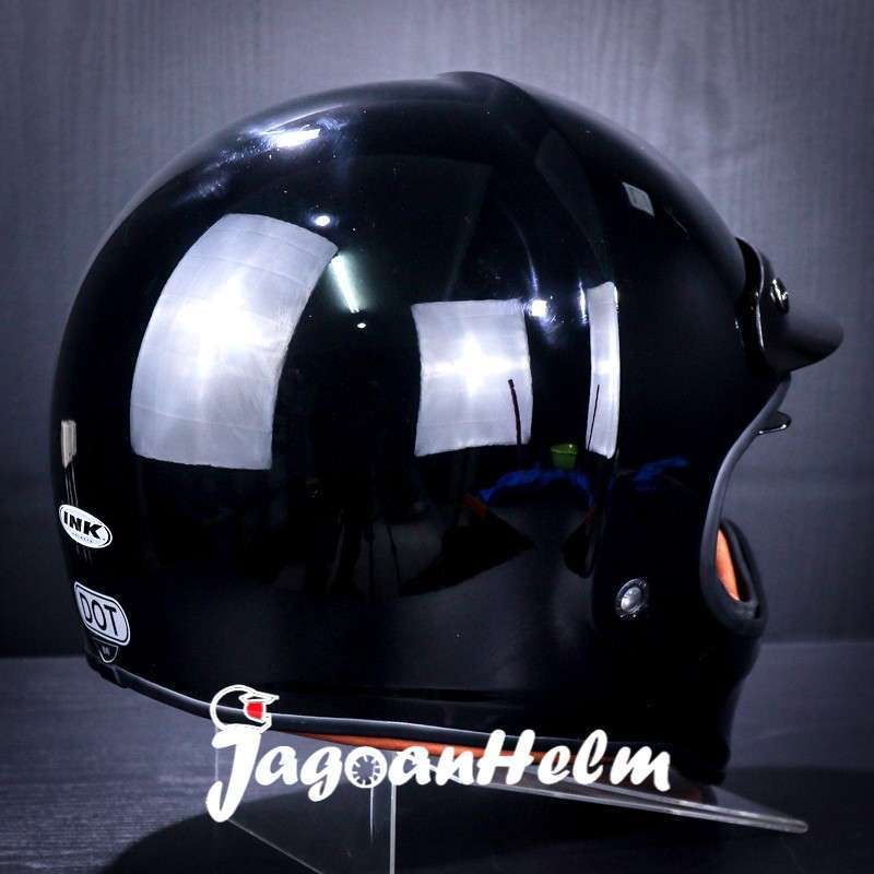 Jual Ink Helm Trooper Solid | Black Glossy | Retro Classic Ddring Di ...