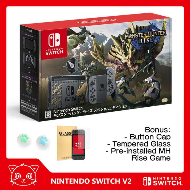 Jual Nintendo Switch MONSTER HUNTER RISE Limited Edition Console V2 di ...