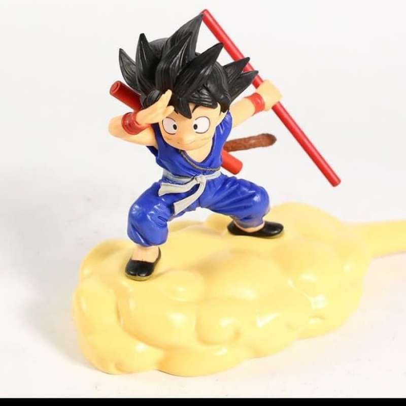 Jual Action Figure Son Goku Dragon Ball Kid Kws Awan Kinton Nimbus Biru ...