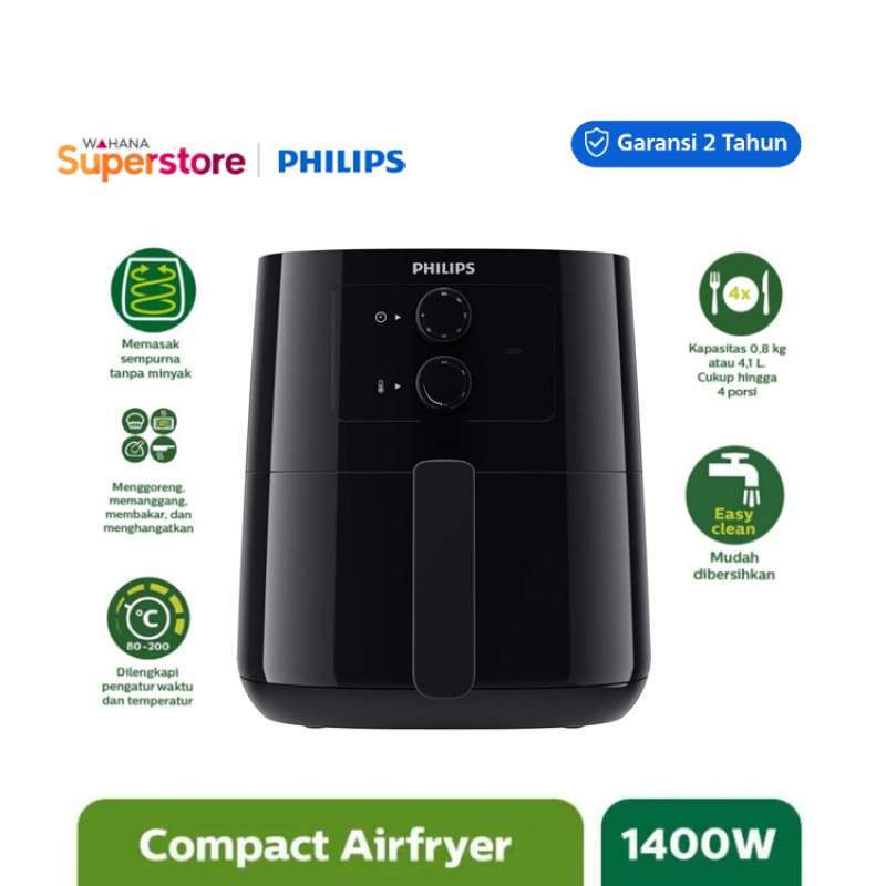 Jual Philips Essential Airfryer HD9200/90 di Seller WAHANA SUPER Official Store - Wahana ...