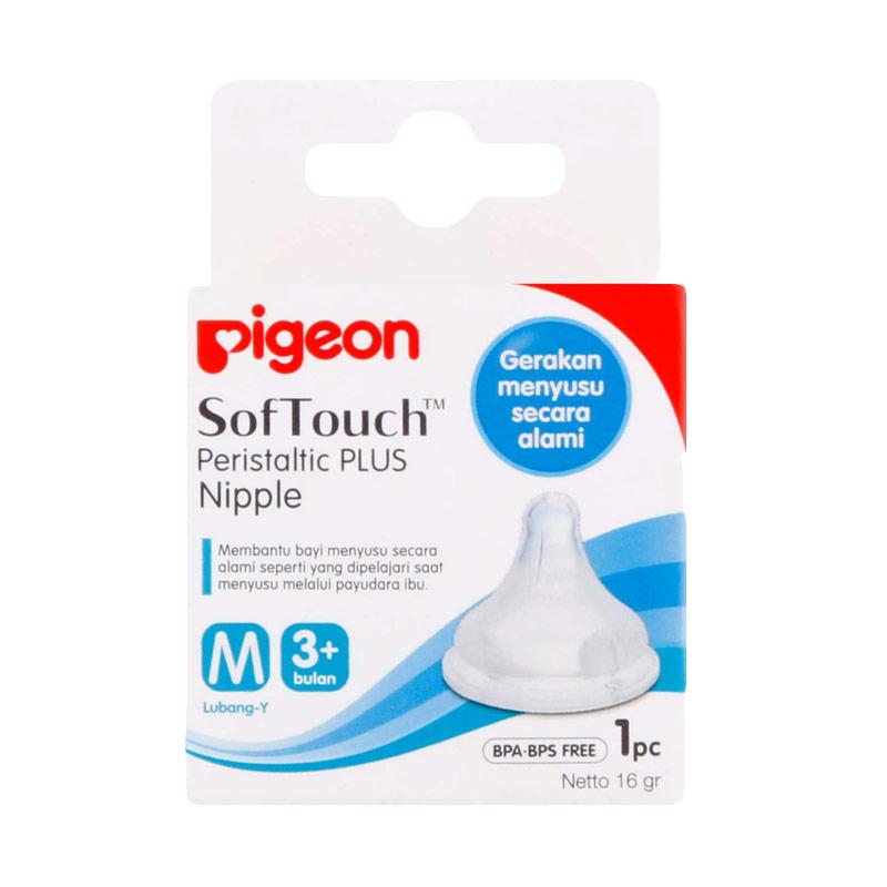 Jual Pigeon Soft Touch Peristaltic Plus Nipple Wide Neck M Dot Bayi di Seller Toko susu 48 ...