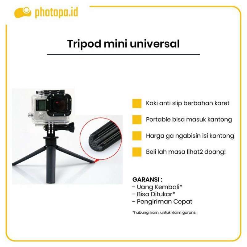 Jual Tripod kamera dan hp mini Stand - Black di Seller Photopa ...