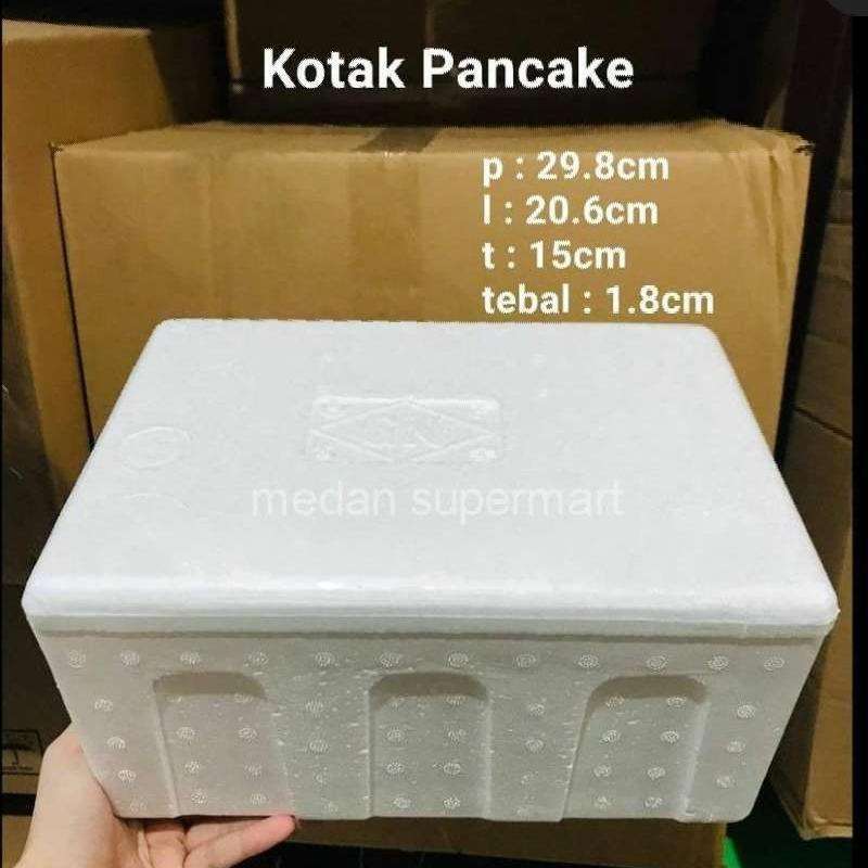 Jual styrofoam kecil 30 x 21 x 15 kotak Pancake box di Seller Medan ...