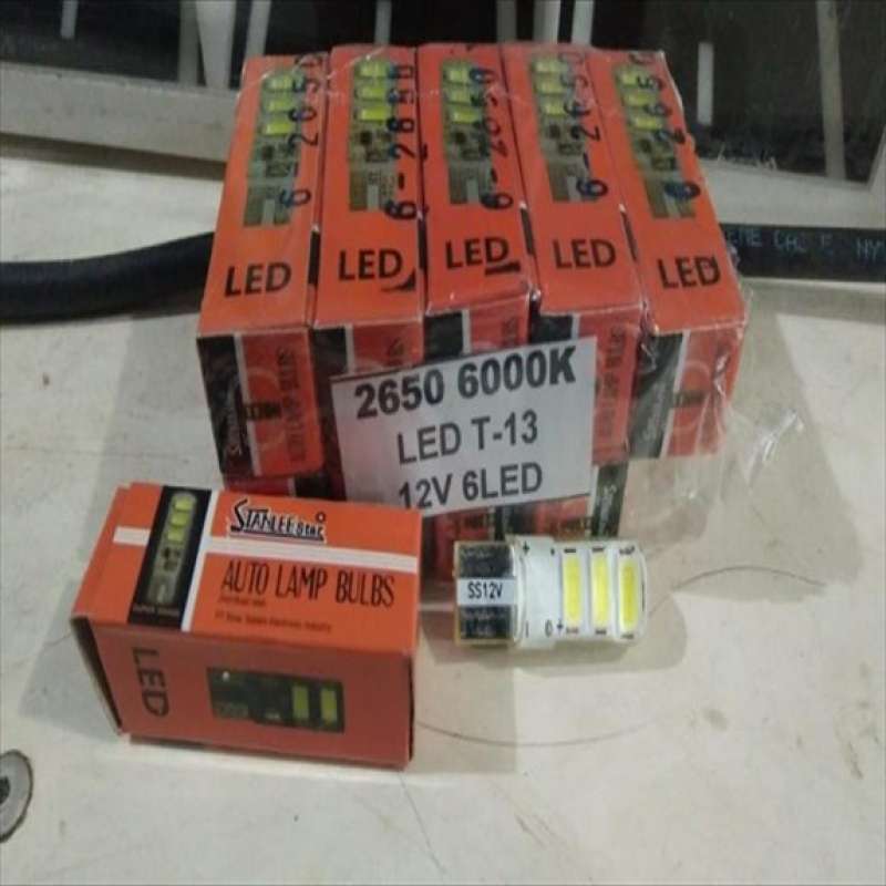 Jual Bohlam Lampu Colok Ceblok Tusuk Led T13 12v 6000k Putih Stanlee ...