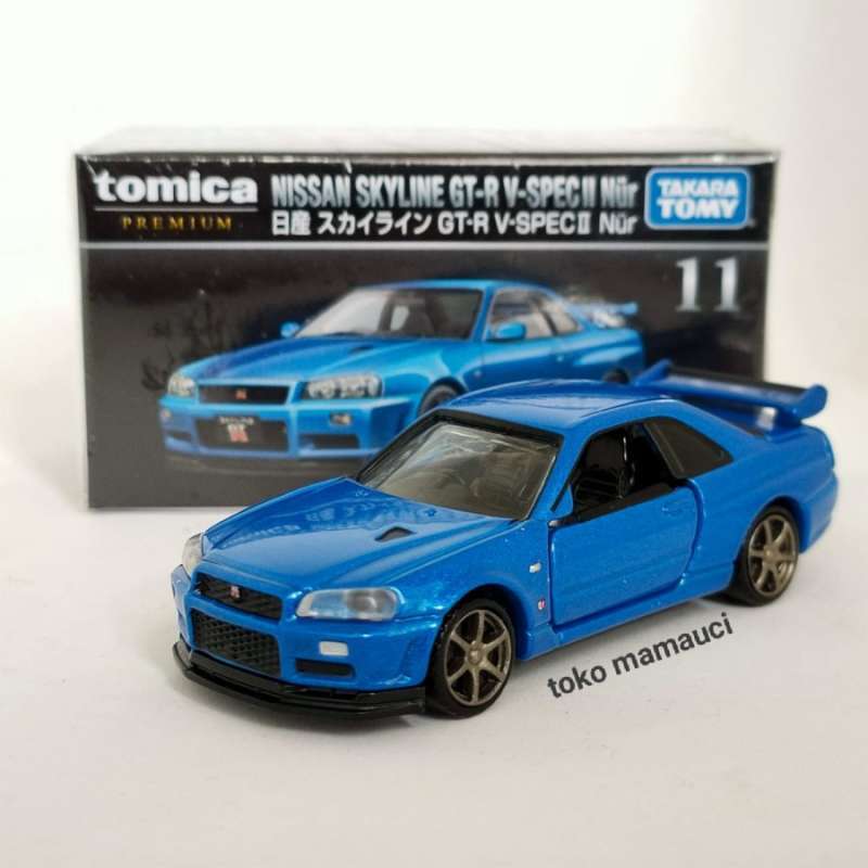 Jual Tomica Premium Nissan Skyline GTR V Spec II no 11 Diecast di Seller Tokomamauci - Bojong ...