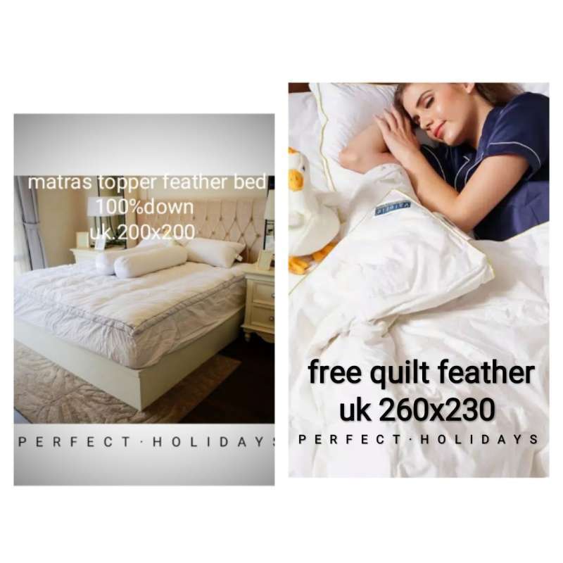 Jual matras/topper bulu angsa halus 100%down merk valerie uk 200x200 ...