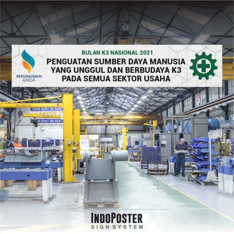 Jual Spanduk Banner Keselamatan Dan Kesehatan Kerja Bulan K3 Tahun 2021 ...