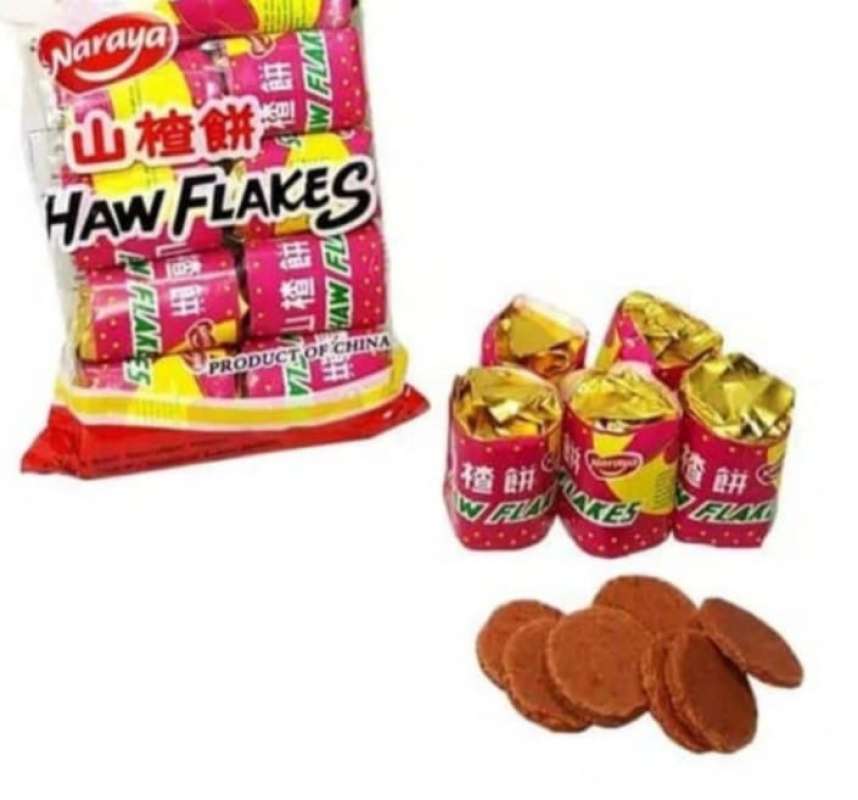 Jual Naraya Haw Flakes 90gr Isi 10pcs / Manisan Buah Haw / Permen Koin ...