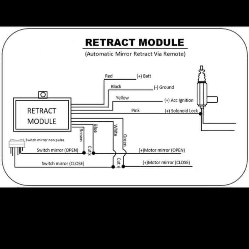 Jual Module Alat Auto Retract Spion Lipat Otomatis Universal Aksesoris ...