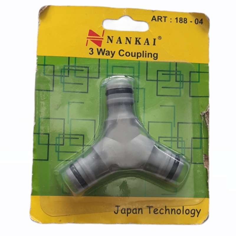 Jual SAMBUNGAN SELANG KONEKTOR SELANG AIR NANKAI 3 WAY HOSE COUPLING ...