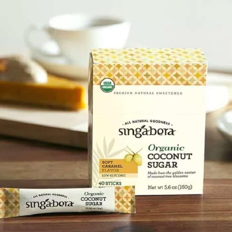 Jual SINGABERA PREMIUM COCONUT SUGAR SACHET 40 PC di Seller Green Bites ...