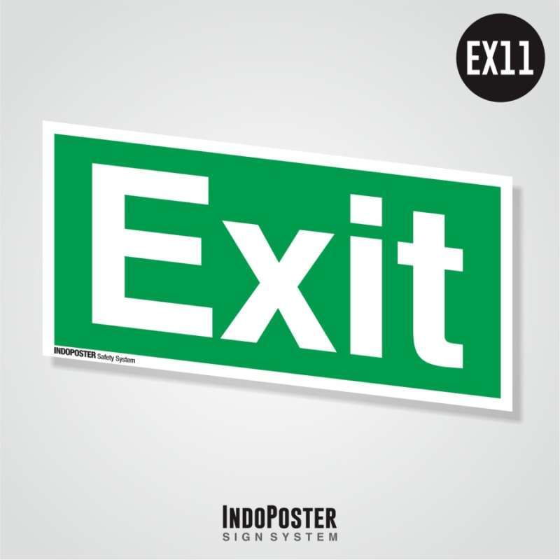 Jual Stiker Label K3 Safety Sign Emergency Tanda Pintu EXIT Darurat di ...