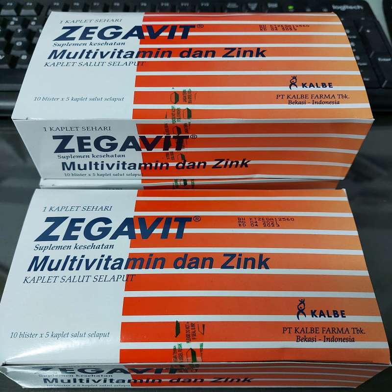Jual Zegavit Multivitamin Zinc 1 box 50 tablet di Seller Yuk Sehat Yuk ...
