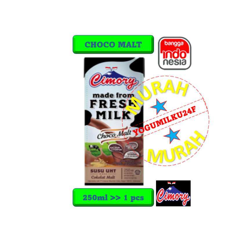 Jual cimory 250 ml susu uht CHOCO MALT di Seller Yogumilku Official ...