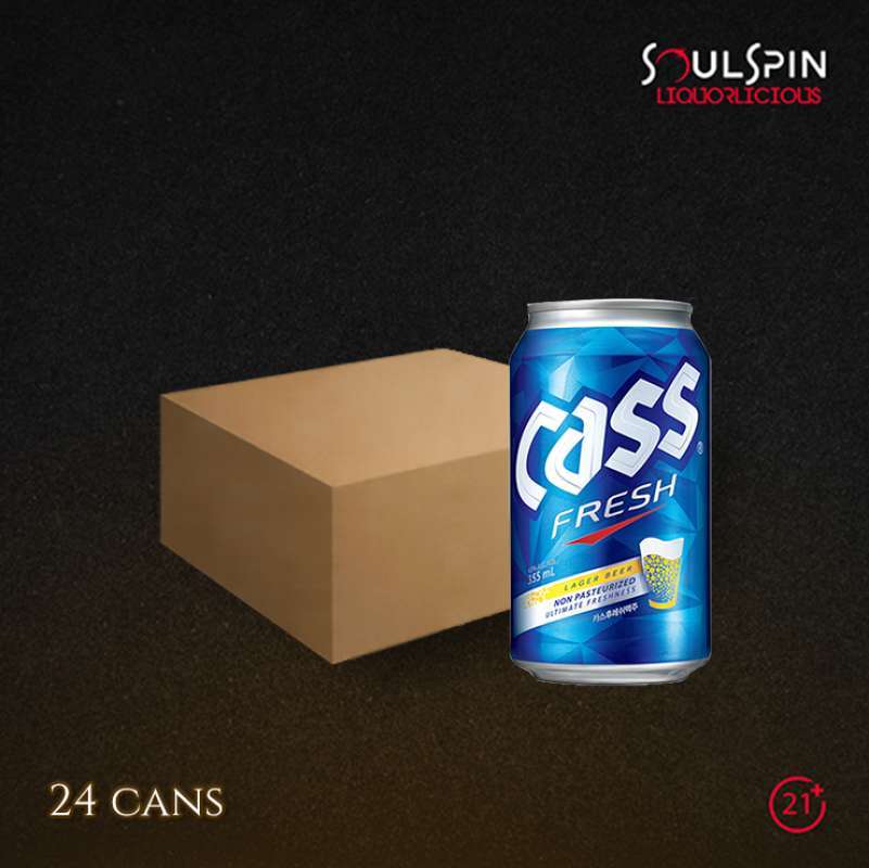 Promo Cass Fresh Korean Beer 330ml [ 24 kaleng ] di Seller SOULSPIN ...