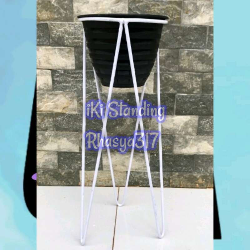 Promo Standing Pot Besi/standing Pot Diameter 20cm / Standing Pot Kaki ...