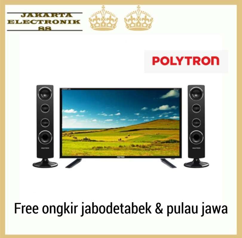 Jual POLYTRON LED TV 24 Inch HD - PLD24T1850 [Speaker Tower] FREE ...