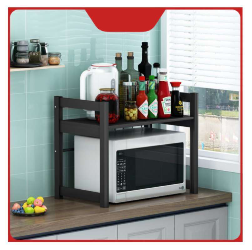 Jual Rak Microwave Adjustable Rak Microwave Susun Rak Alat Dapur Rak ...
