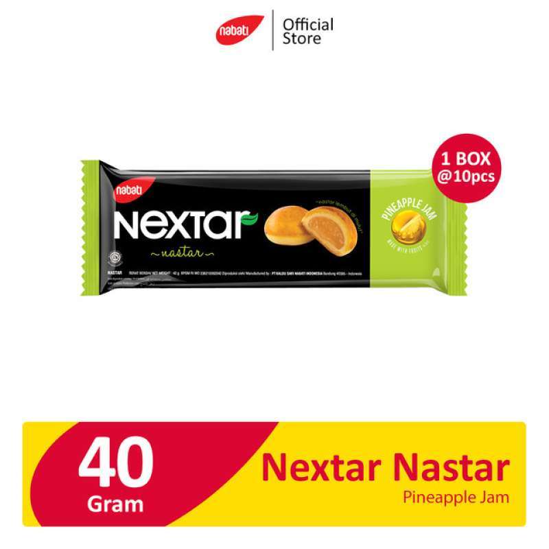 Jual Nextar Nastar Pineapple Jam 40g [1 Box] Di Seller Nabati Snack ...