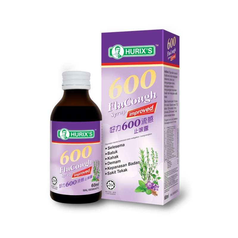 Jual Hurix's 600 FluCough Syrup Improved (60ml) - Malaysia 1472104 di ...
