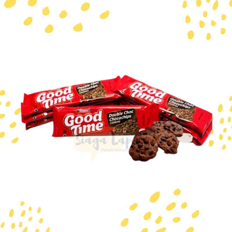 Promo Good Time Cookies Double Choc Singles 1 box Isi 12 x 16 gr Diskon ...