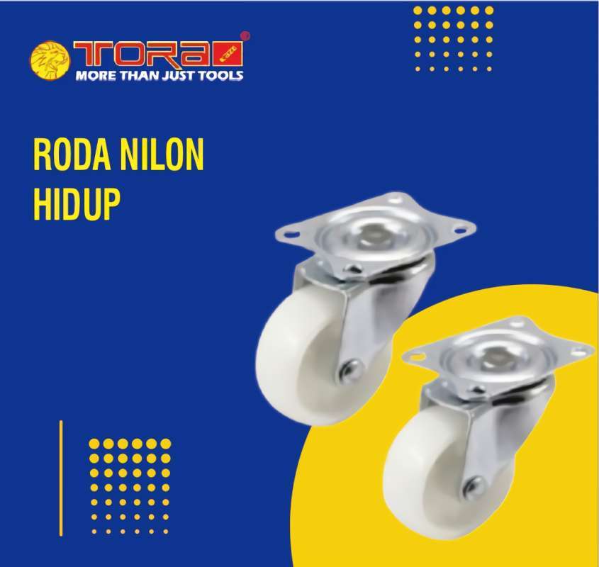 Jual TORA TOOLS RODA NILON HIDUP TIPE 1 WARNA PUTIH di Seller Hobby ...