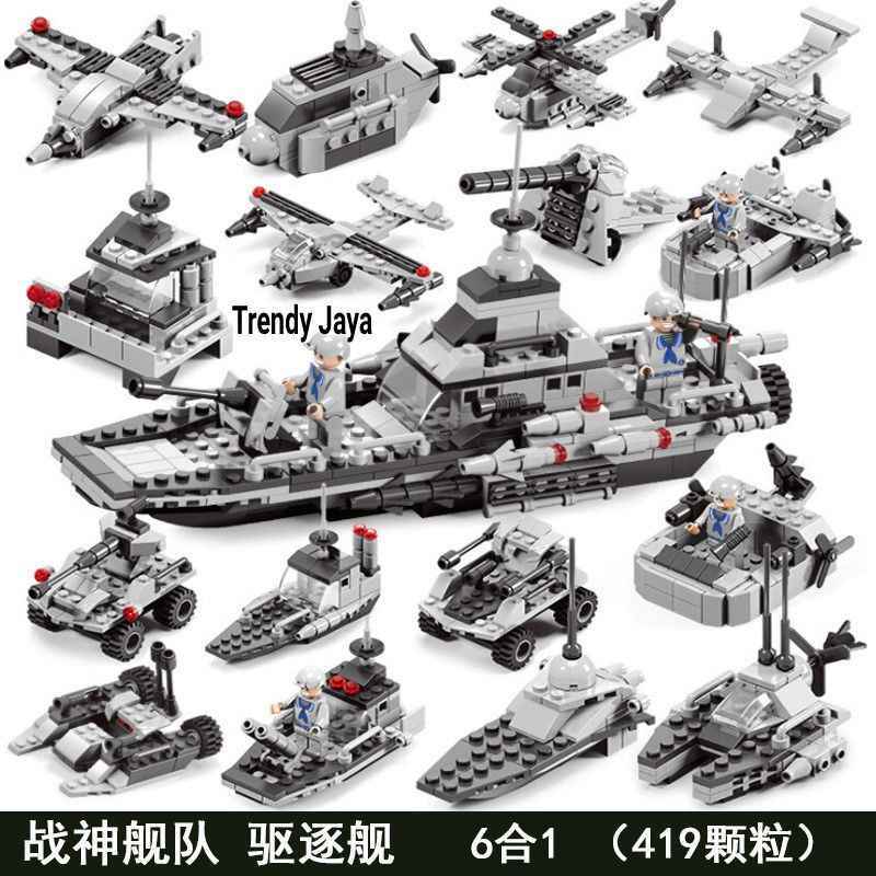 Jual Lego Brick Kapal Perang Naval Special Team 19 In 1 Di Seller ...