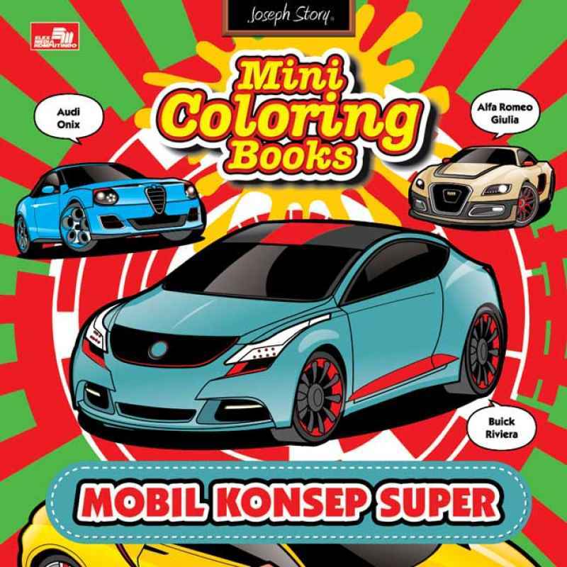 Jual CL70 MINI COLORING BOOKS MOBIL KONSEP SUPER di Seller Gramedia ...