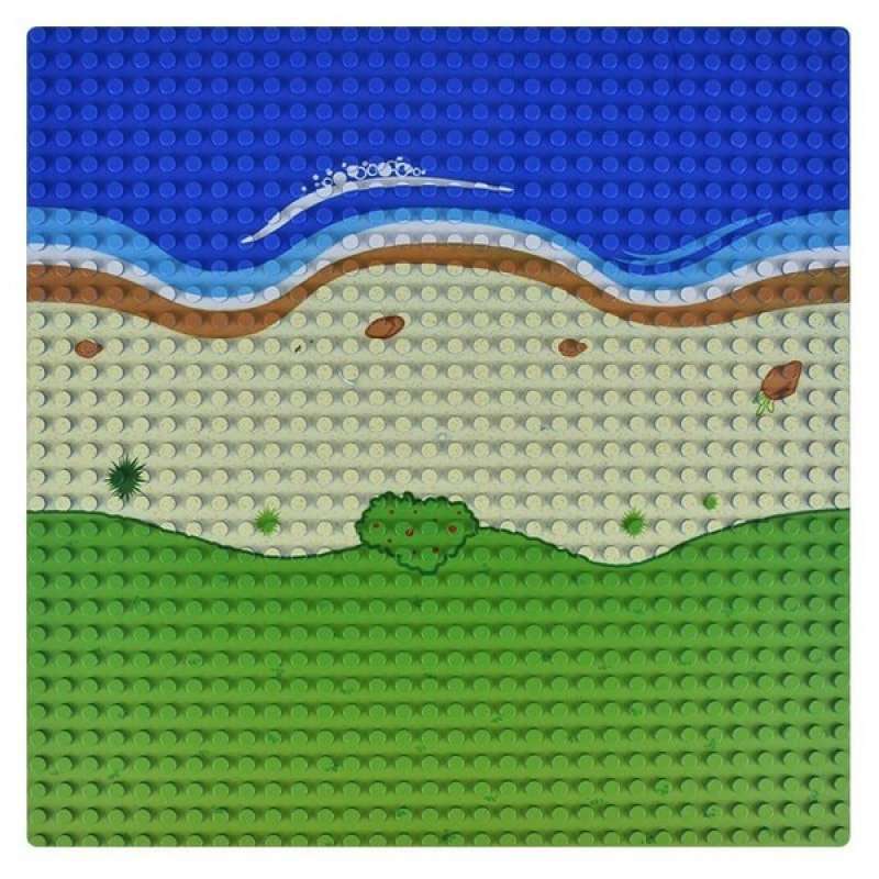 Jual Lego Baseplate Pulau Pantai Laut Lurus Island Sea Beach 32x32 Alas ...