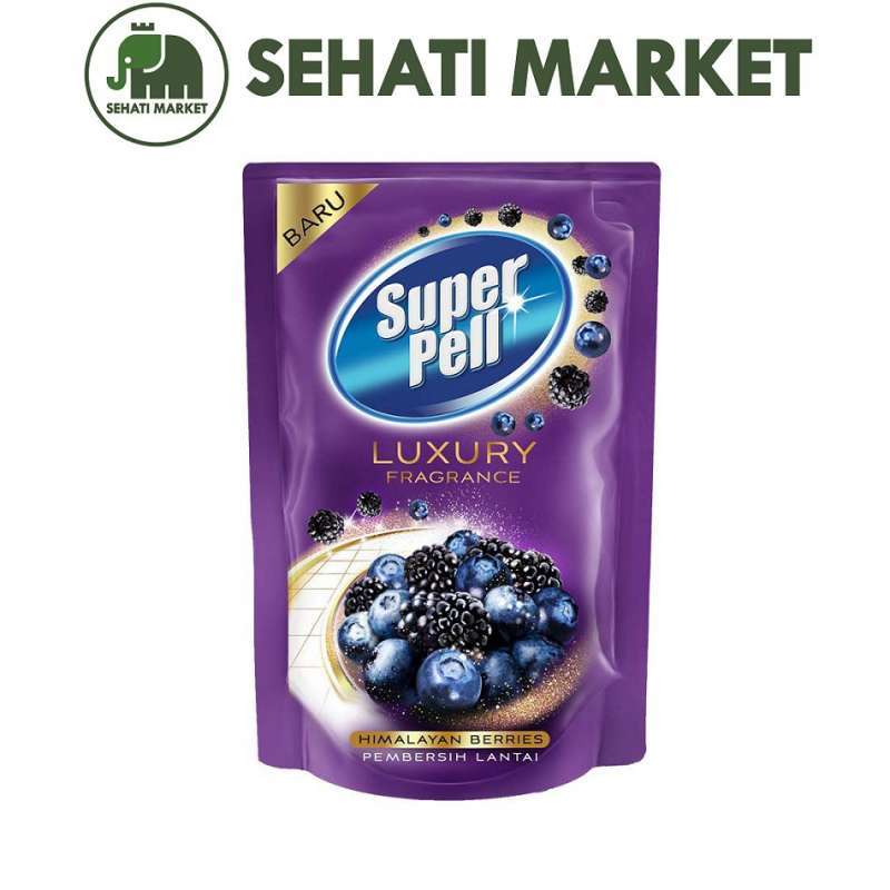 Jual SUPER PELL PEMBERSIH LANTAI HIMALAYAN BERRIES REFILL 700ml di ...