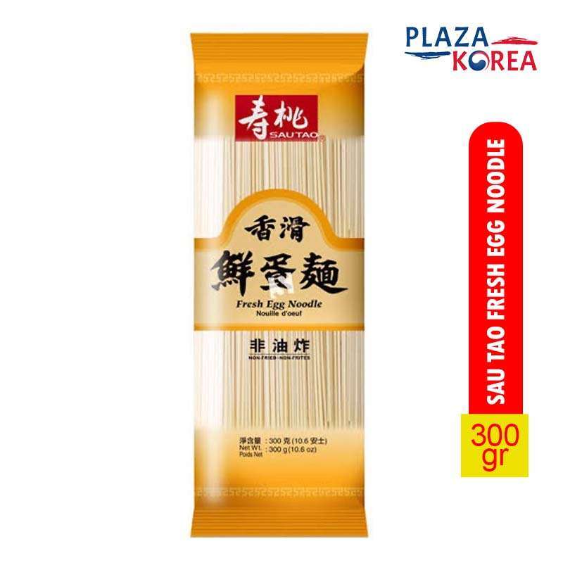 Jual SAU TAO FRESH EGG NOODLE 300 GR - MIE POLOS TANPA BUMBU SIAP MASAK ...