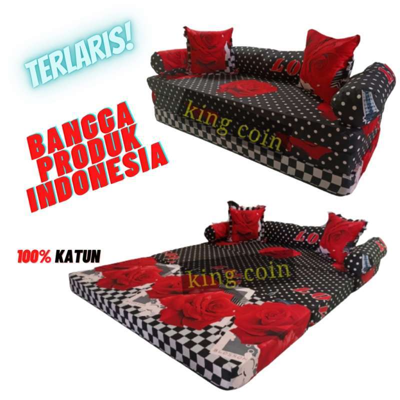 Promo Sofabed Kasur Lipat Spon Ukuran 180cm x 140cm x 11cm Density 16 ...
