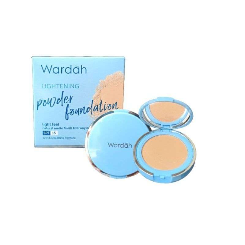 Jual Wardah Lightening Powder Foundation Light Feel 01 Light Beige Di ...