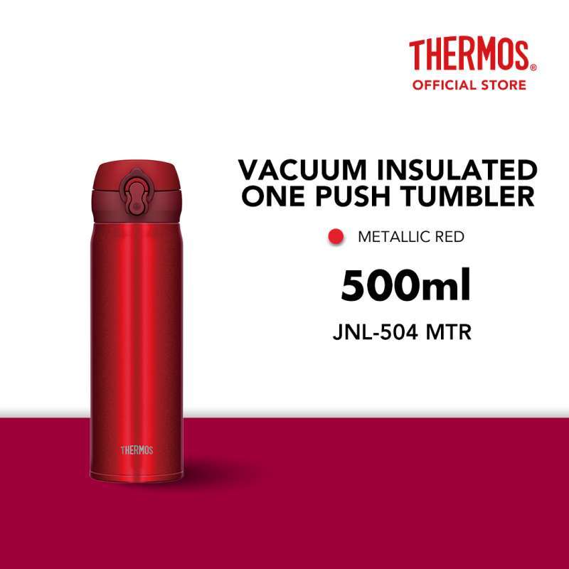 Jual Thermos Tumbler One Push Ultra Light- Metallic Red 500ml (JNL-504-MTR) di Seller Thermos ...