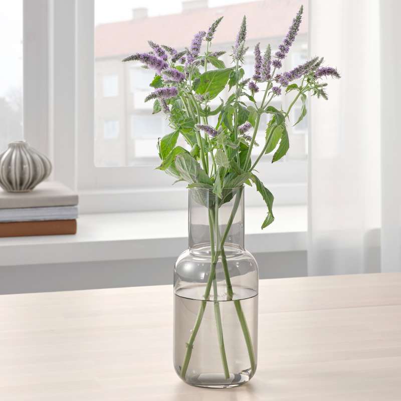 Jual Vas Bunga/ Pot Bunga Warna Abu-abu 21cm Fo2073 Di Seller ...